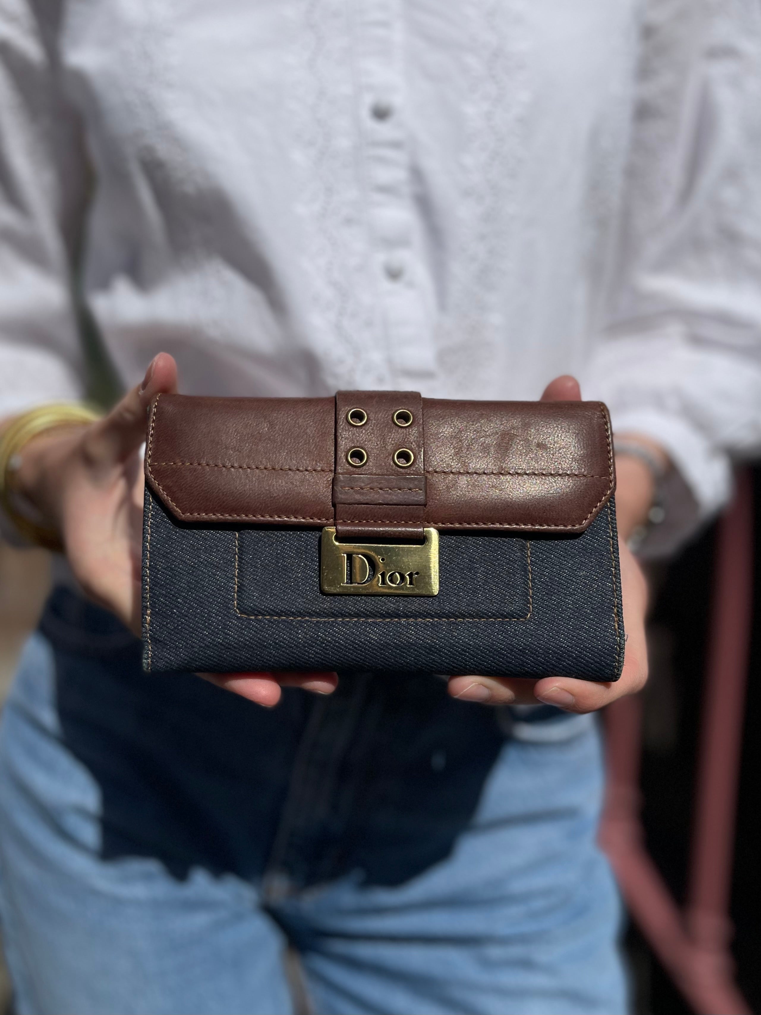 Christian Dior Denim Wallet – Siopaella Designer Exchange