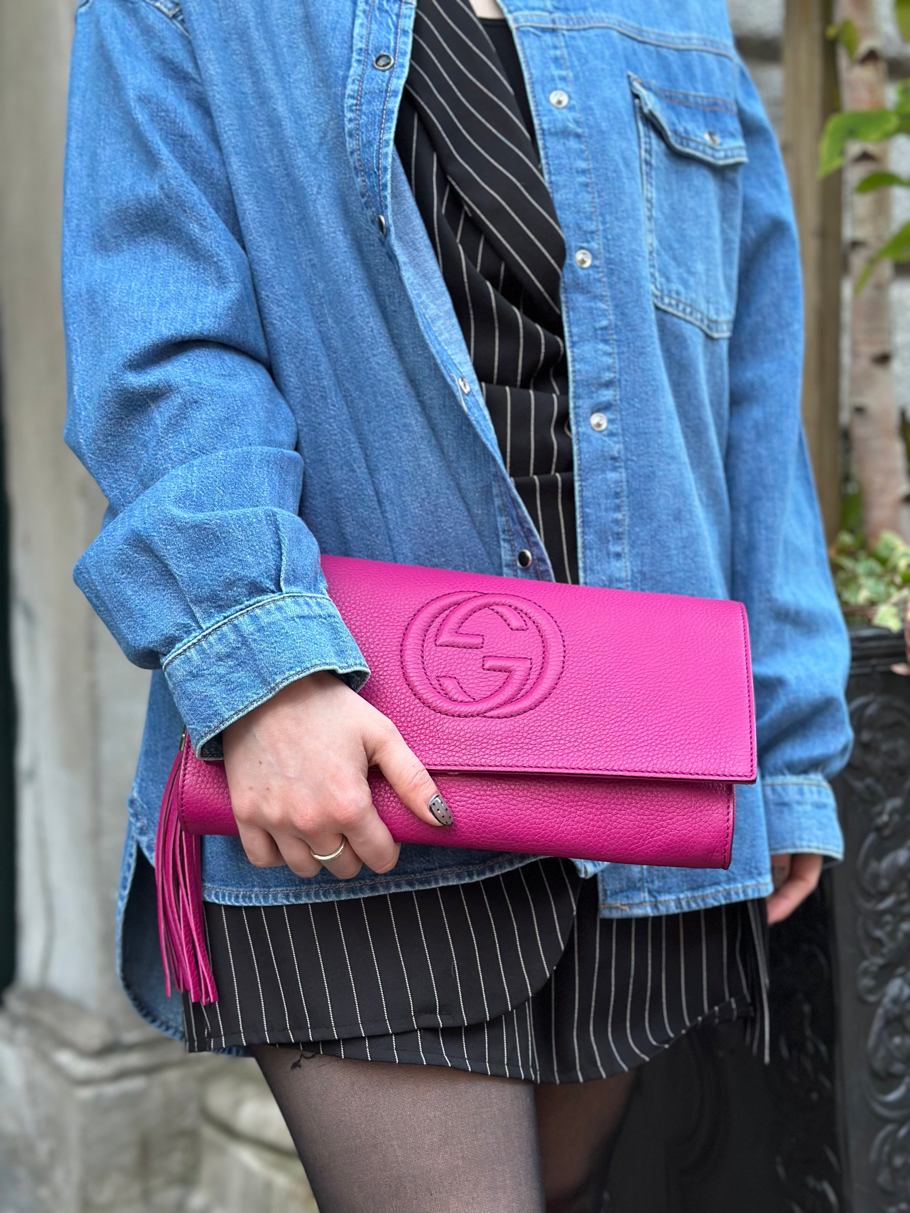 Gucci Fushia Handbag – Siopaella Designer Exchange