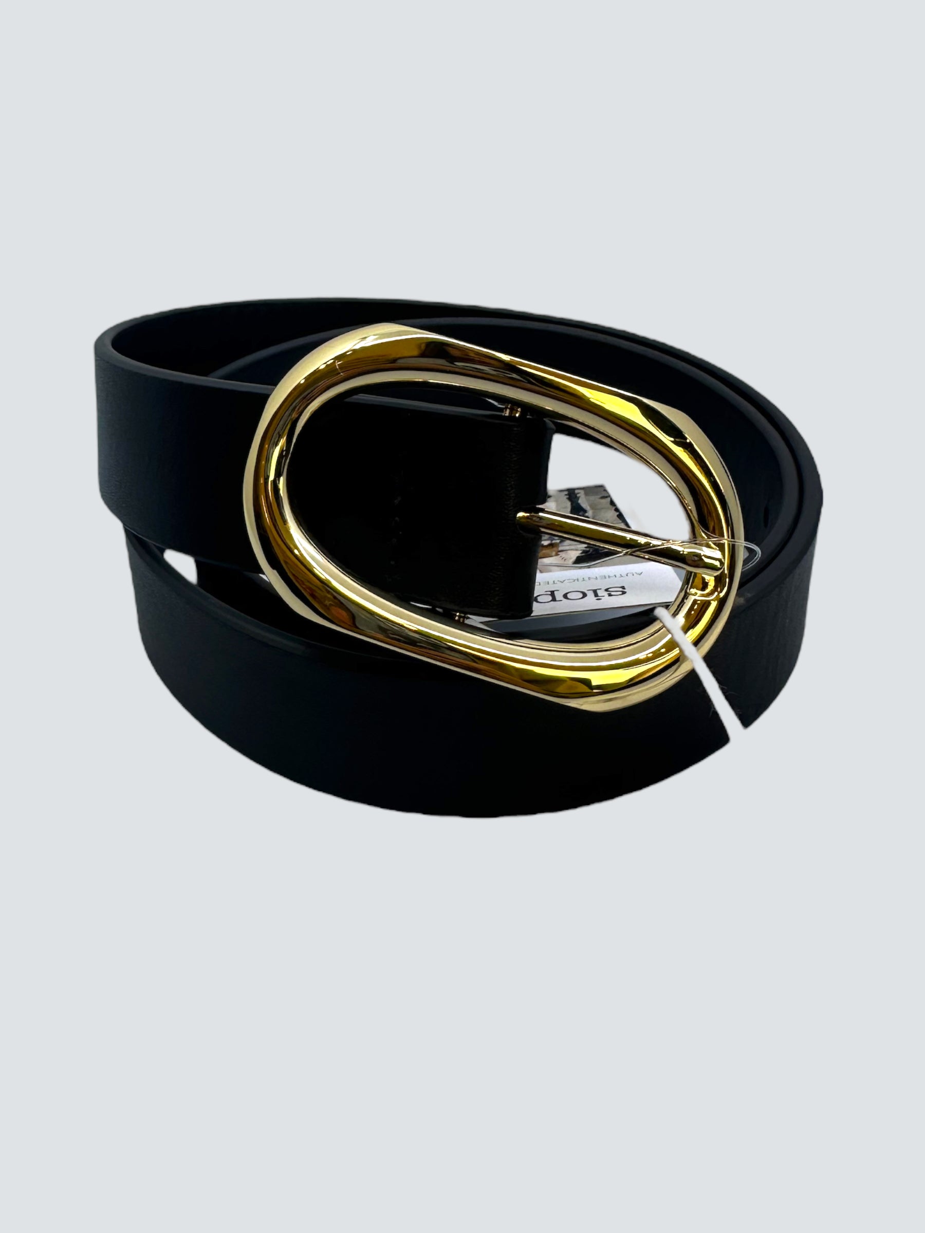 Anine Bing Black Leather Belt - M/L – Siopaella Designer Exchange