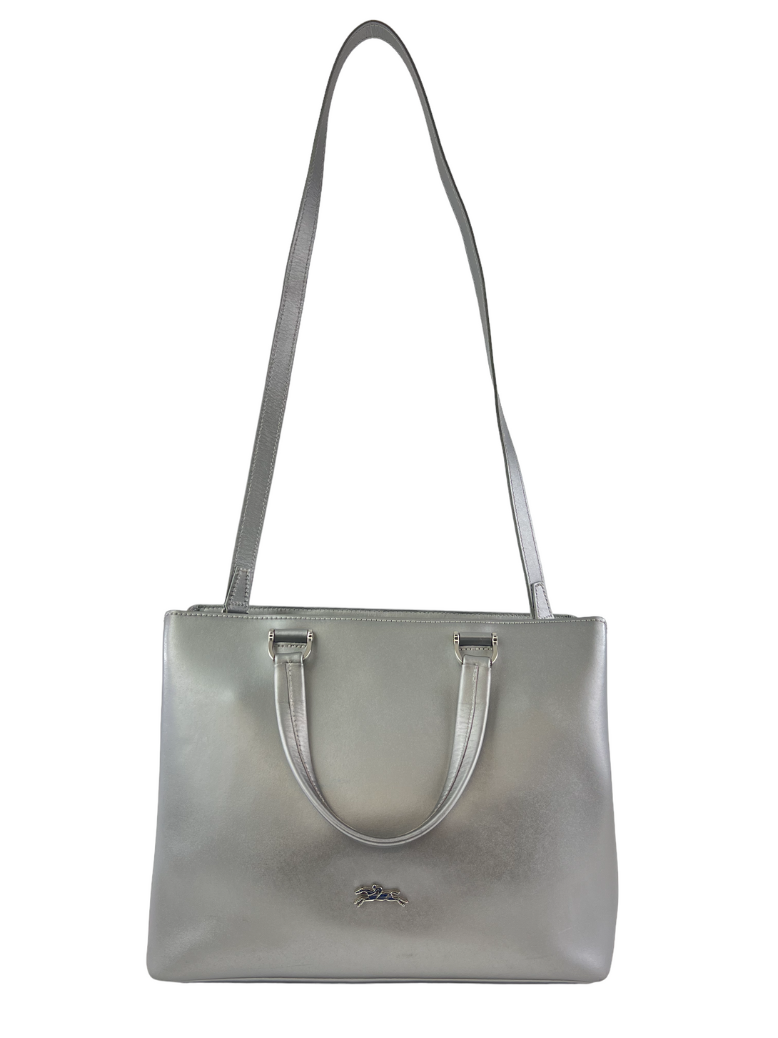 Longchamp Silver Handbag – Siopaella Designer Exchange