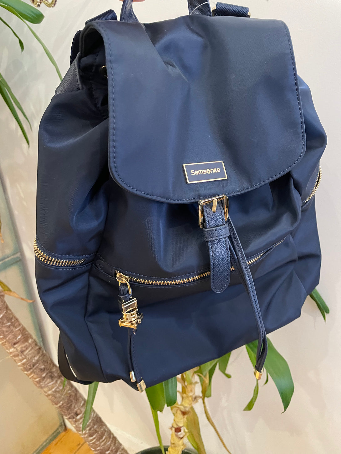 Samsonite Navy Backpack – Siopaella Designer Exchange