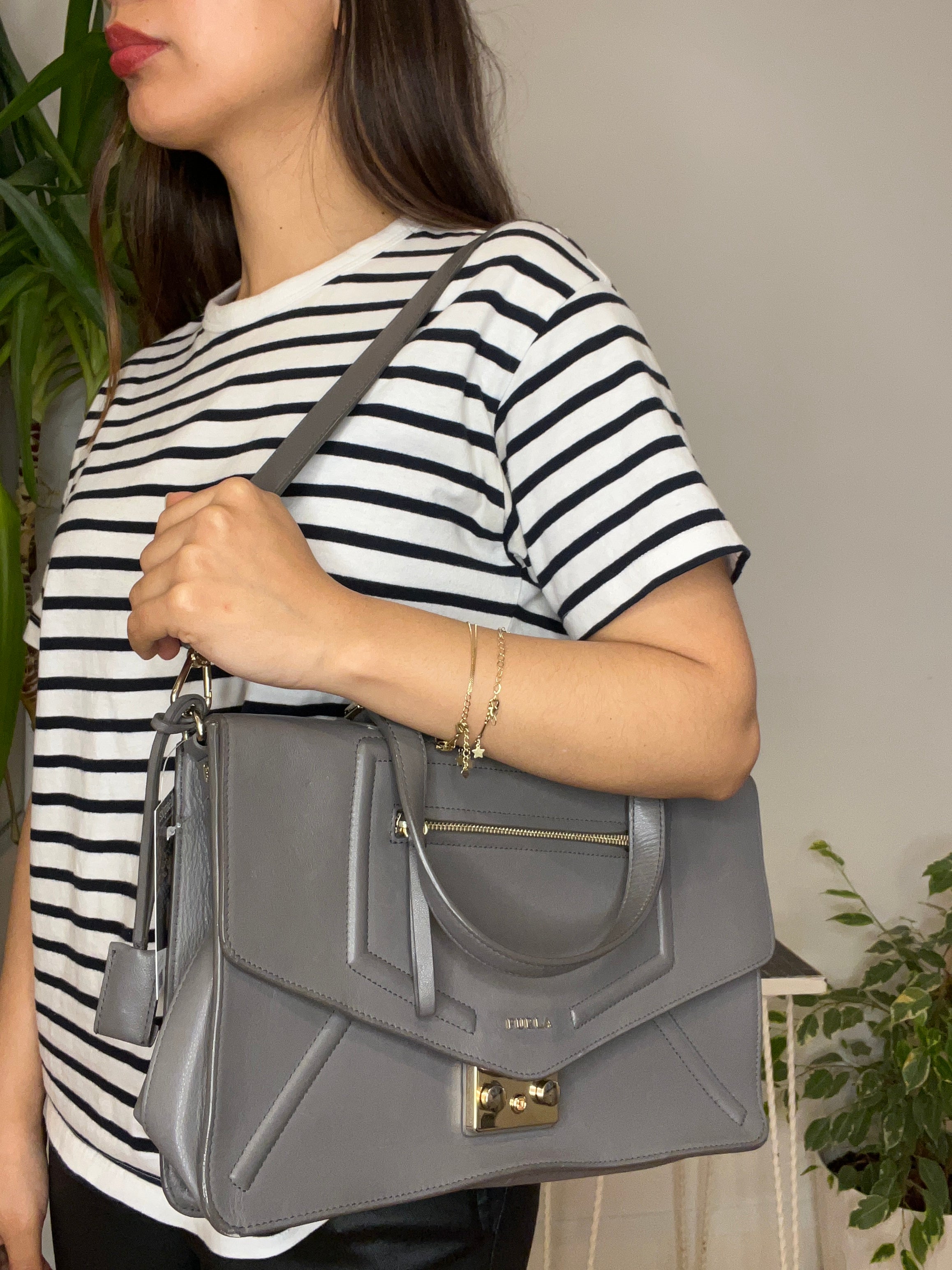 Furla Grey Handbag – Siopaella Designer Exchange