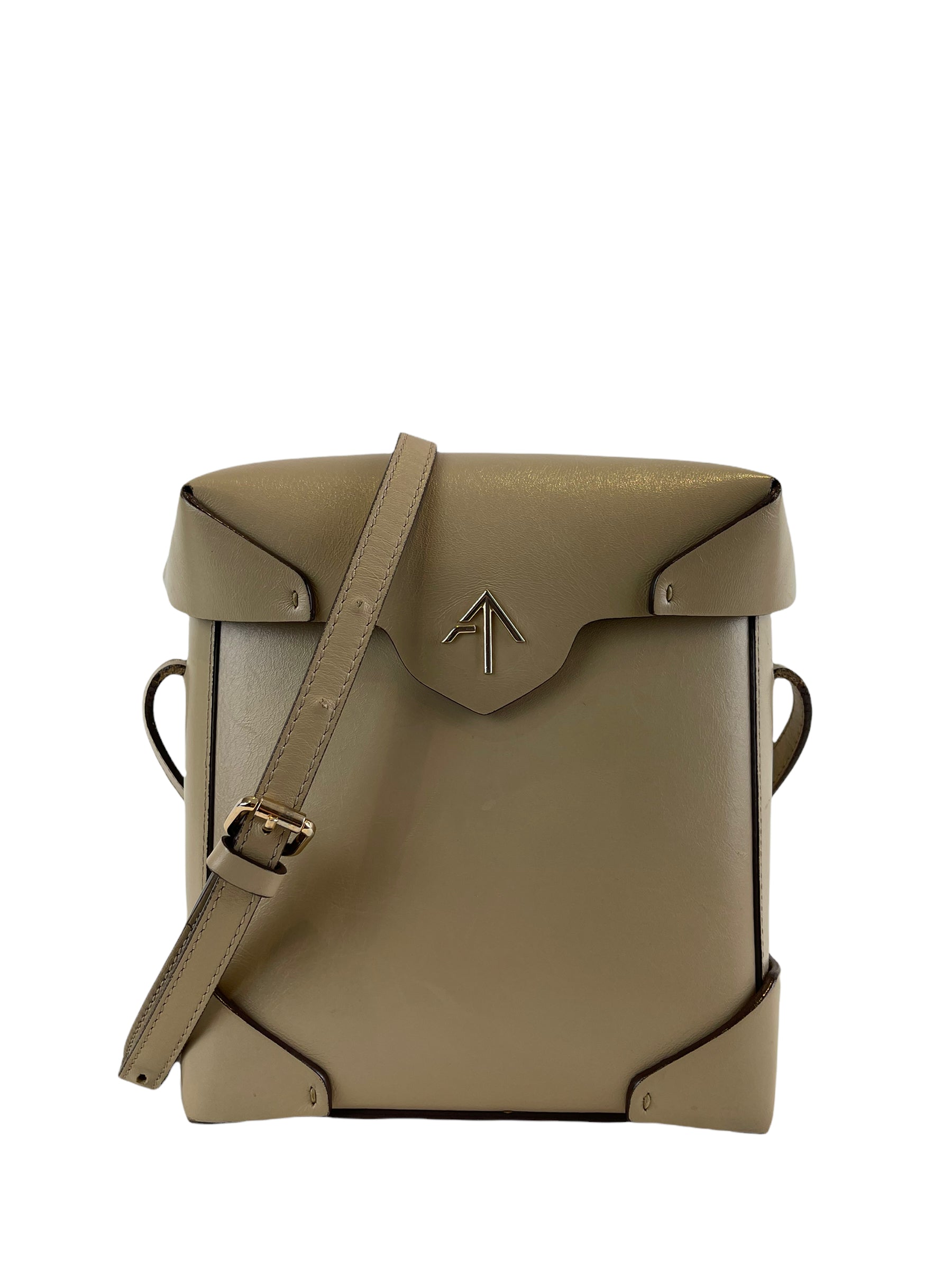 Manu Grey Leather Crossbody – Siopaella Designer Exchange
