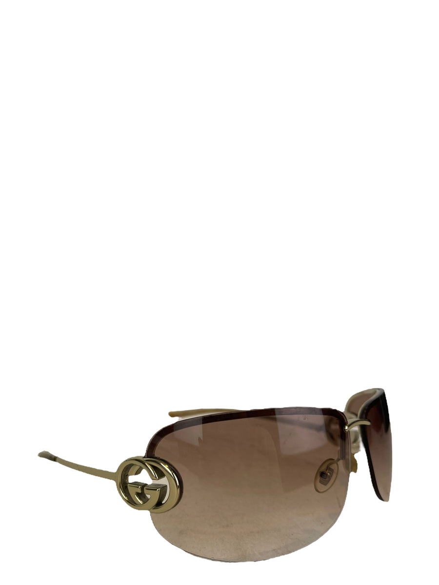Gucci Brown Wrap Around Sunglasses – Siopaella Designer Exchange