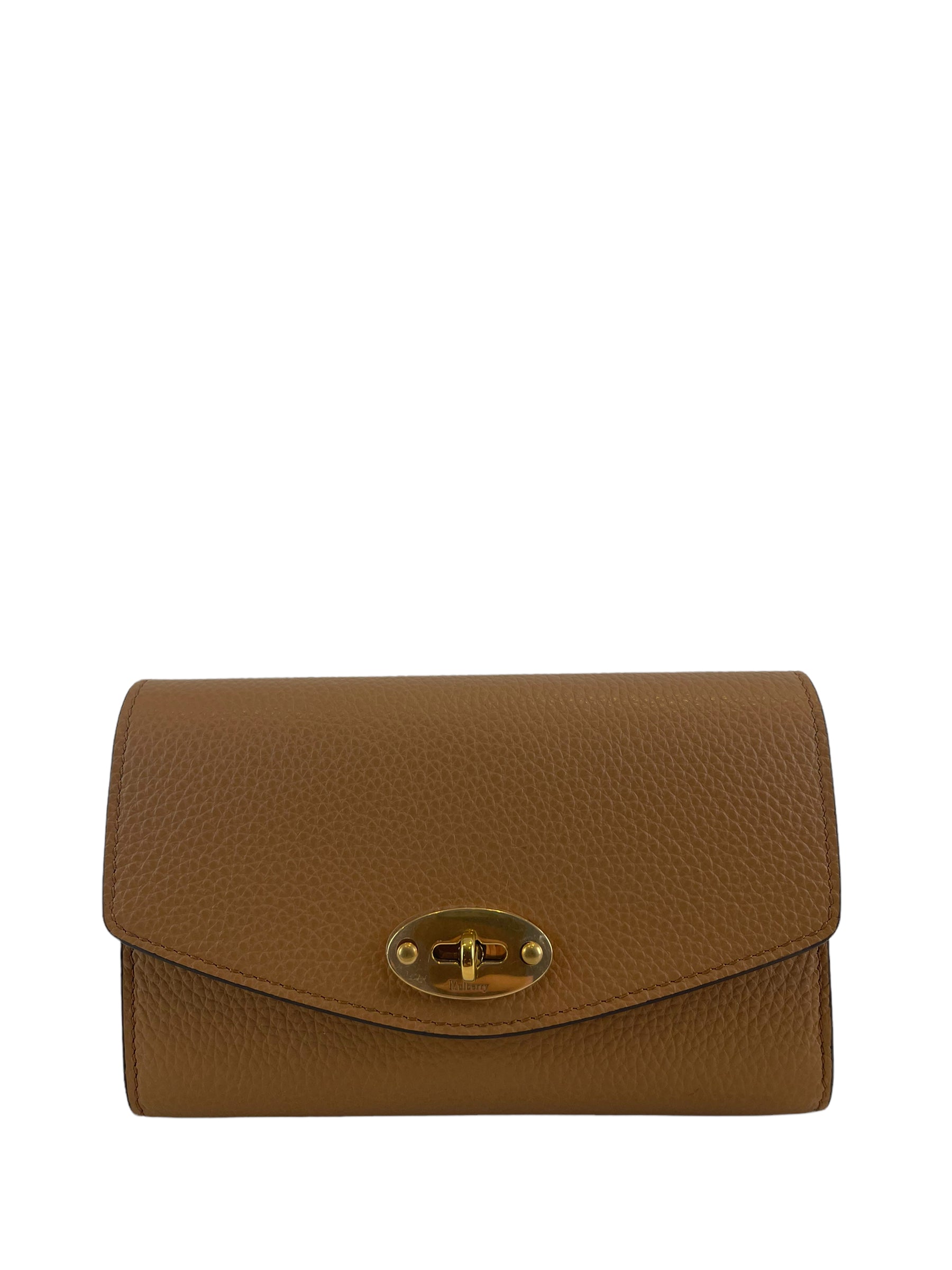 Mulberry Tan Grained Leather “Darley” Wallet – Siopaella Designer Exchange