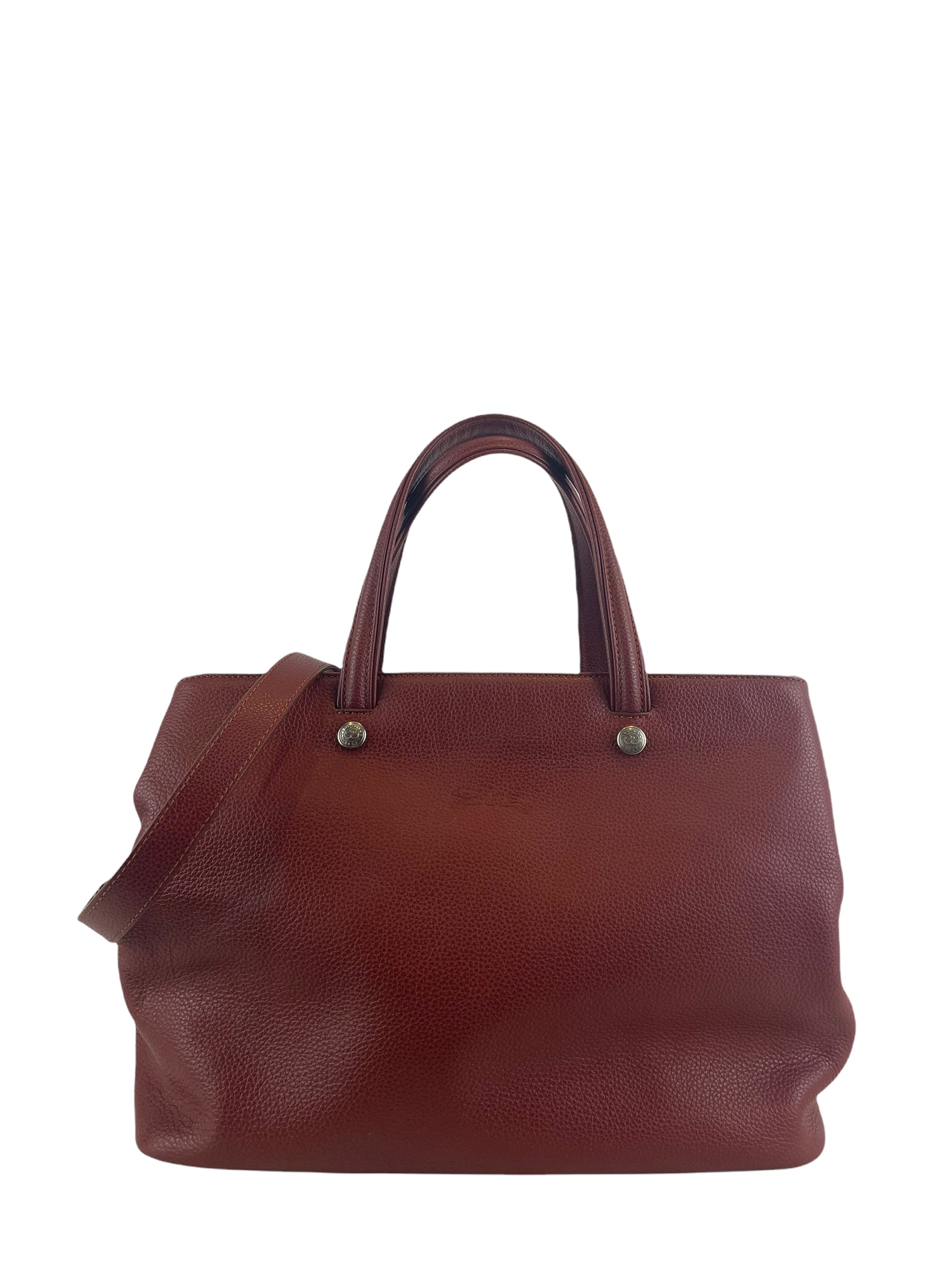 Longchamp Burgundy / Rust Leather Crossbody – Siopaella Designer Exchange