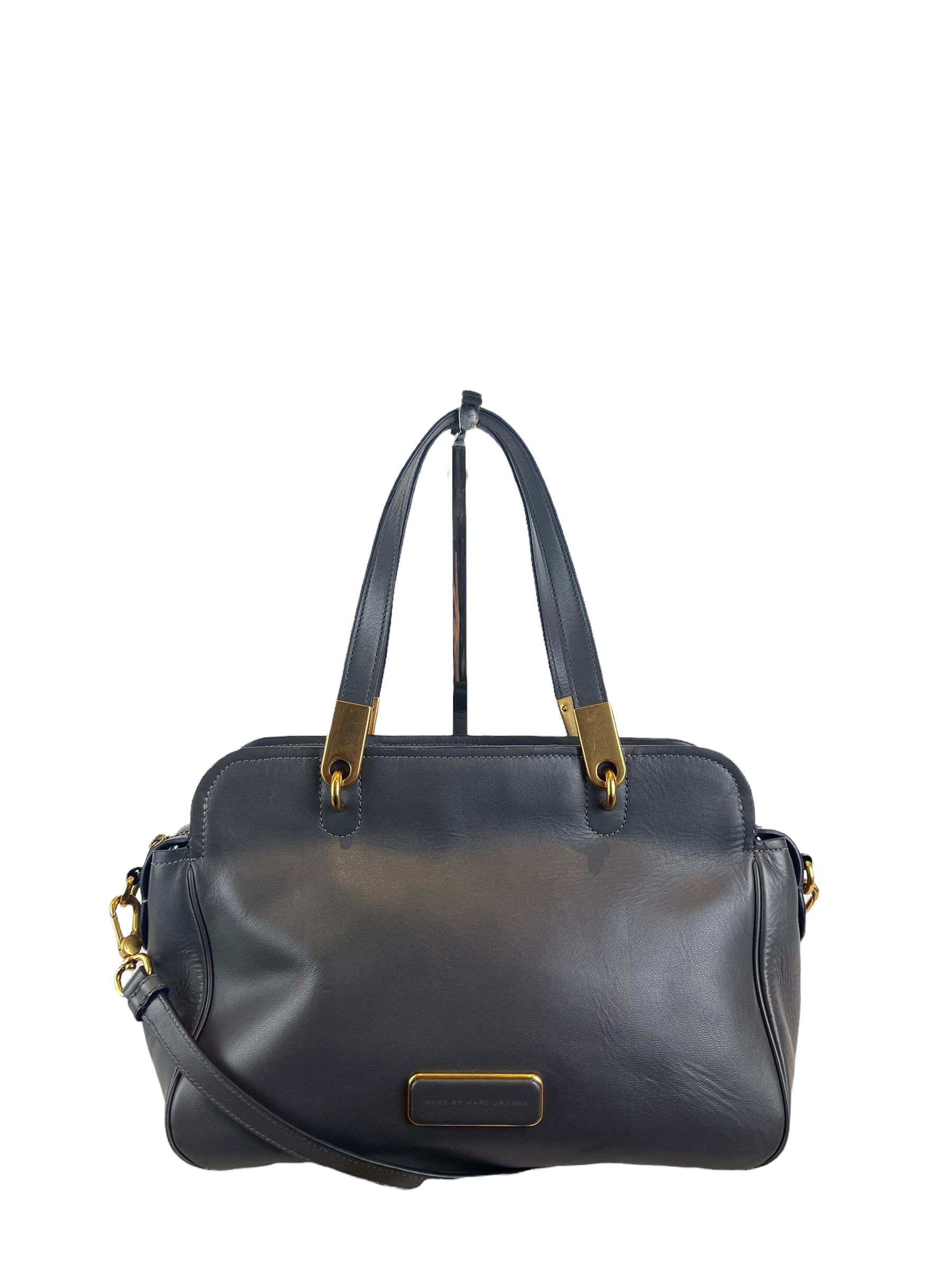 Marc by Marc Jacobs Grey Leather Crossbody – Siopaella Designer Exchange