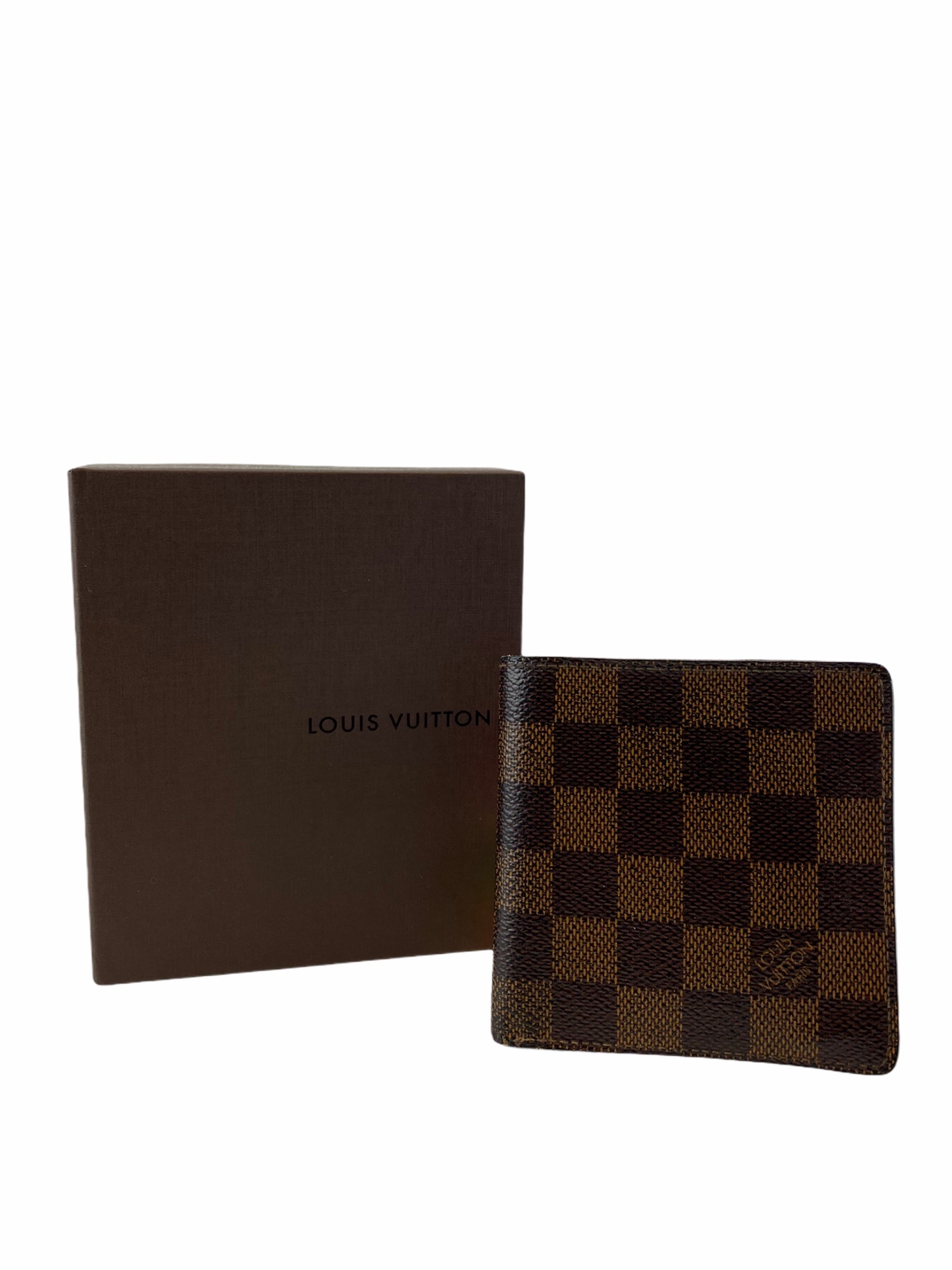 Louis Vuitton Brown Monogram Damier Ebene Wallet – Siopaella Designer ...