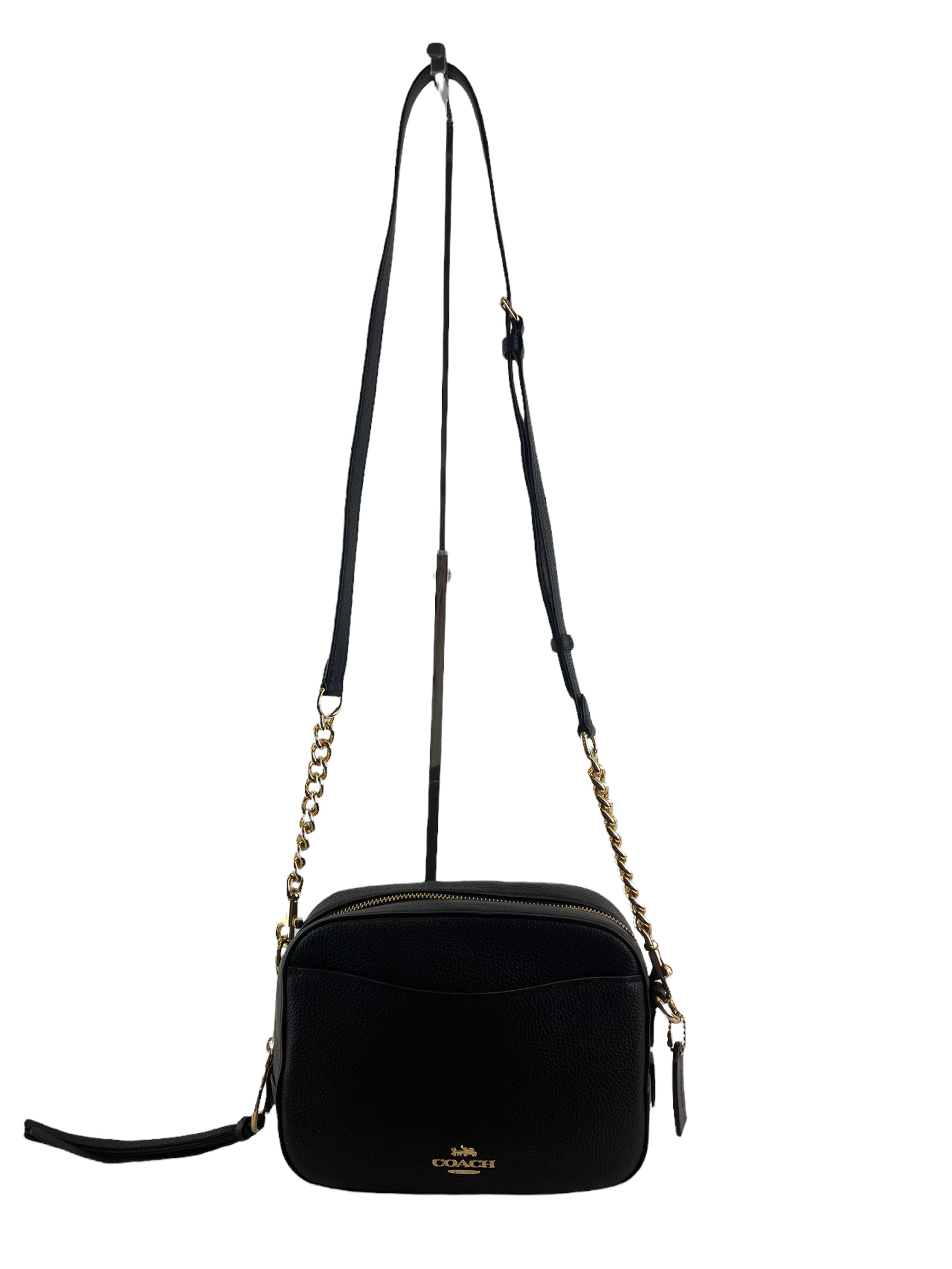 Coach Small Black Leather Crossbody Camera Bag – Siopaella Designer ...