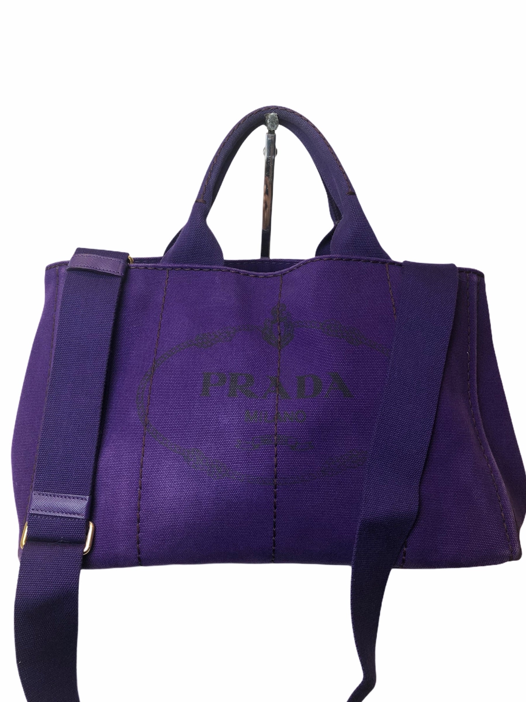 Prada Purple Canvas Tote - As seen on Instagram 20/01/21 – Siopaella ...