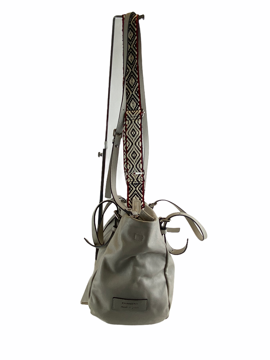 Dimoni Grey Leather Shoulder Bag - As seen on Instagram 24/03/21 ...