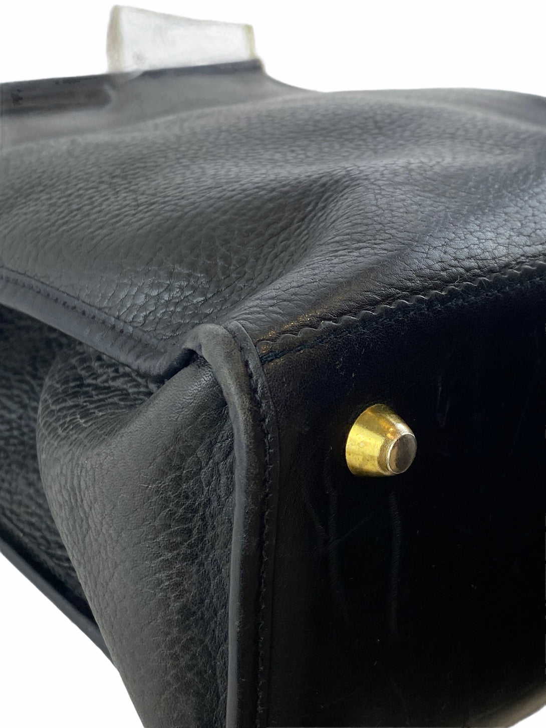 Chesneau Vintage Black Leather Tote Bag – Siopaella Designer Exchange