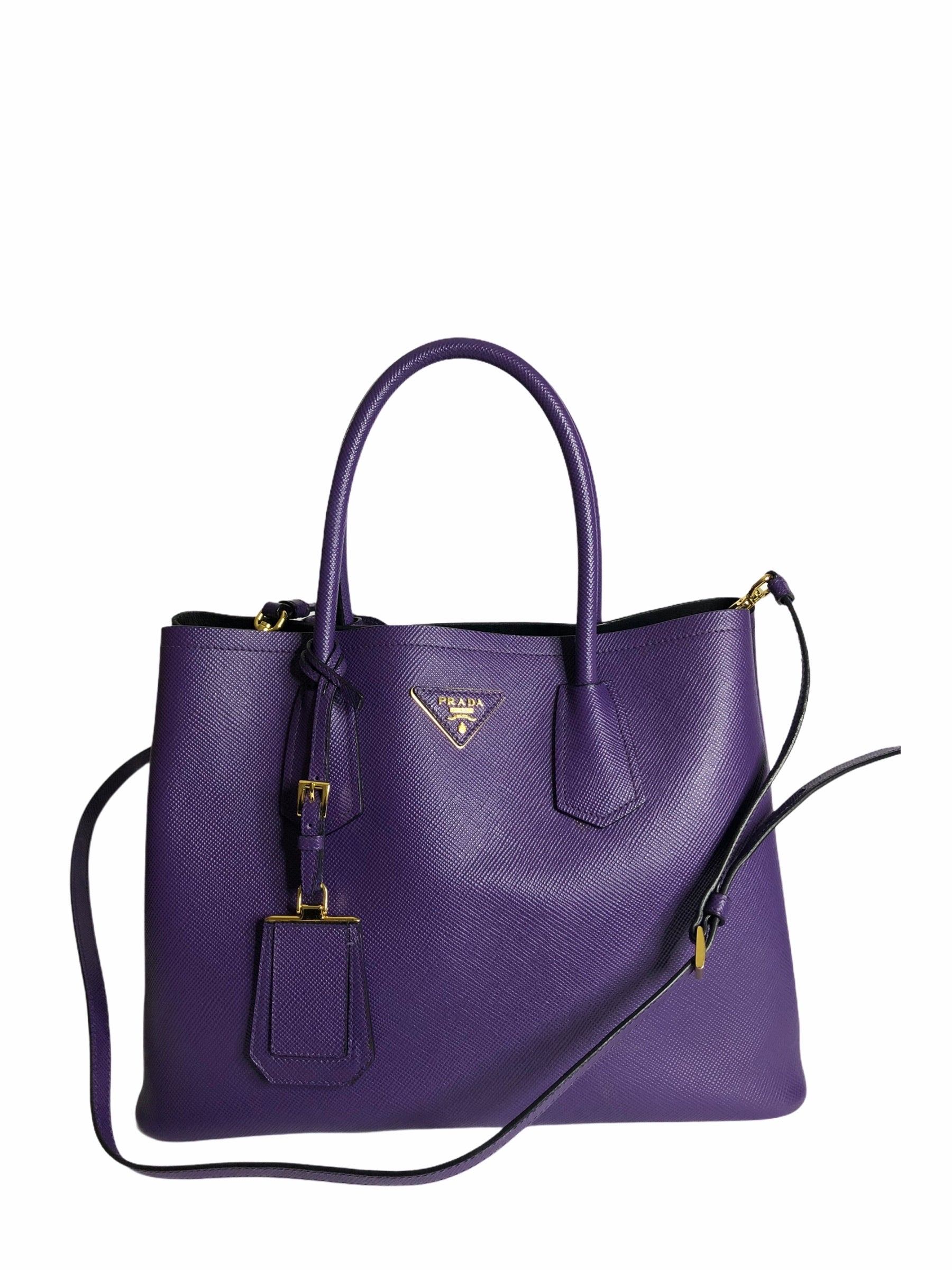 Prada Purple Saffiano Leather Tote - As Seen on Instagram – Siopaella ...