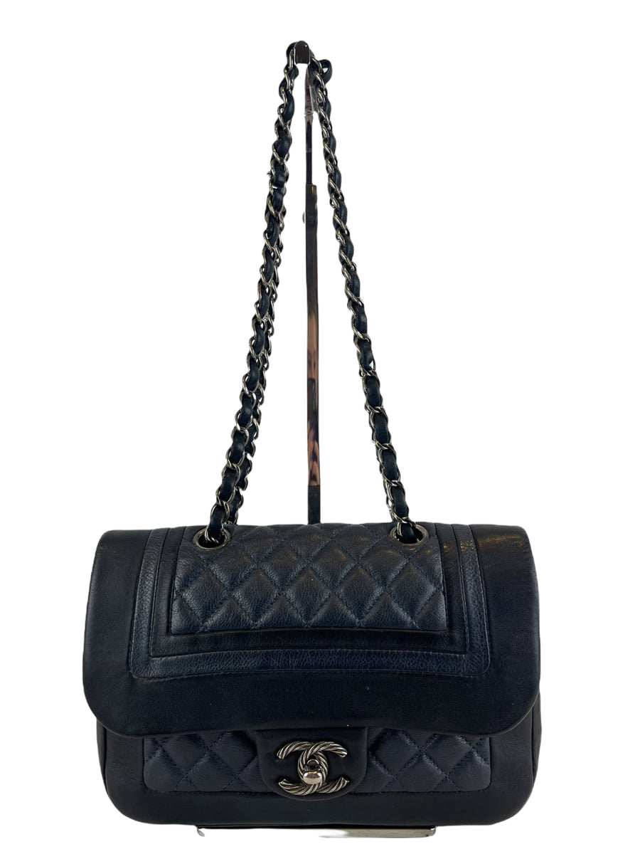 Chanel “Coco Corset” Charcoal Lambskin Handbag – Siopaella Designer ...