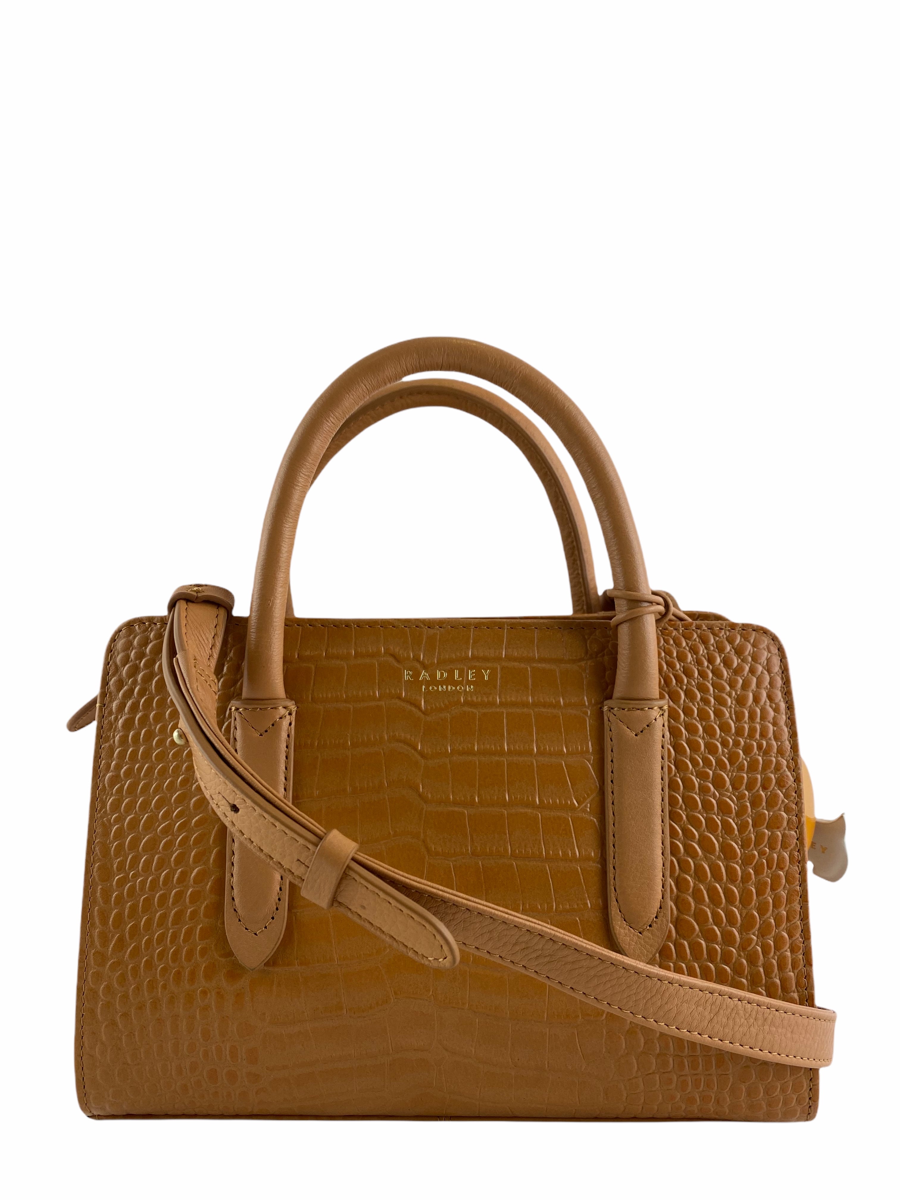 Radley Tan Leather Handbag – Siopaella Designer Exchange