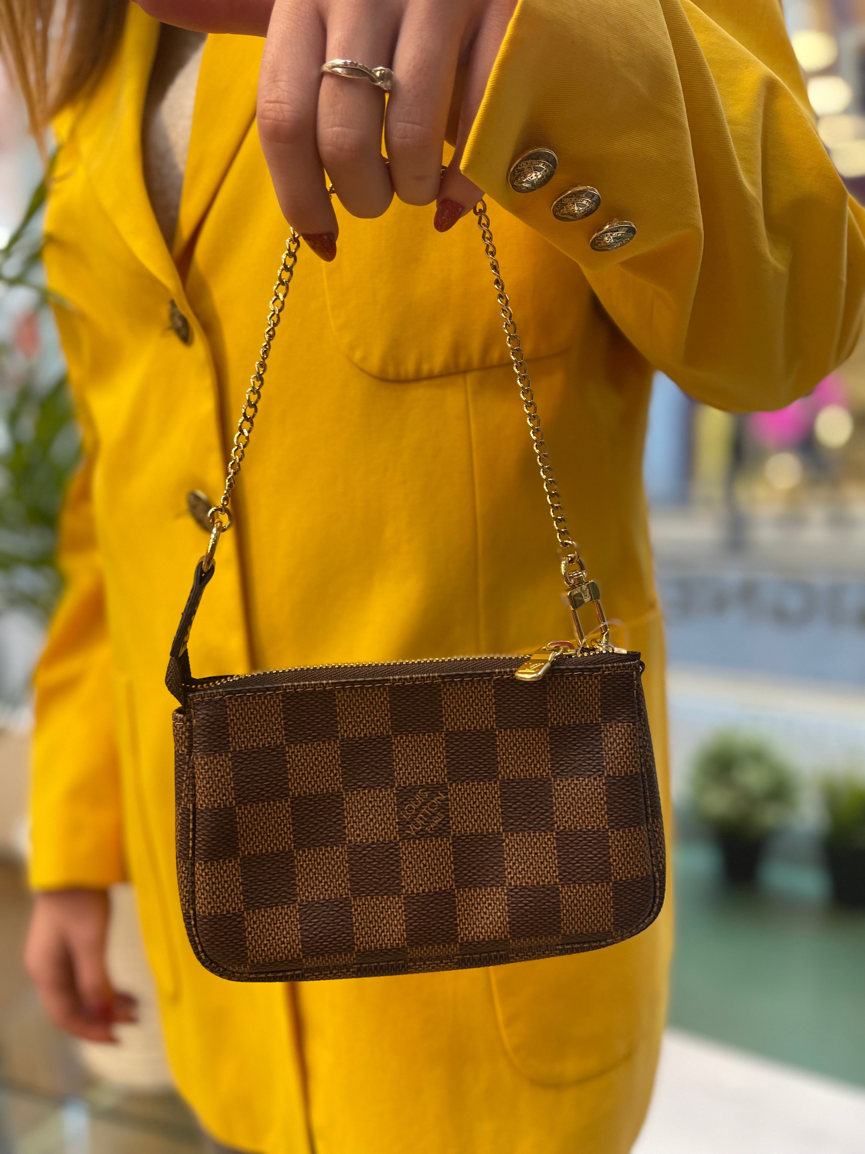 Louis Vuitton Damier Canvas Mini Pochette – Siopaella Designer Exchange