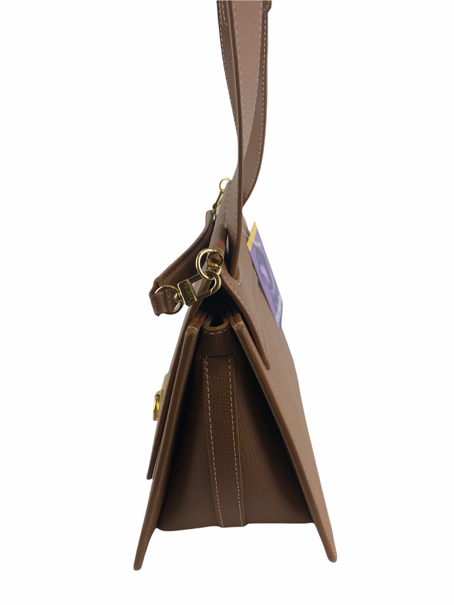 Polene Brown Leather Crossbody Bag – Siopaella Designer Exchange