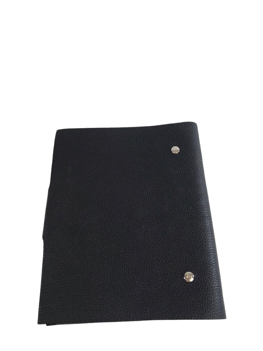 Hermès Black Leather Ulysse GM Notebook – Siopaella Designer Exchange