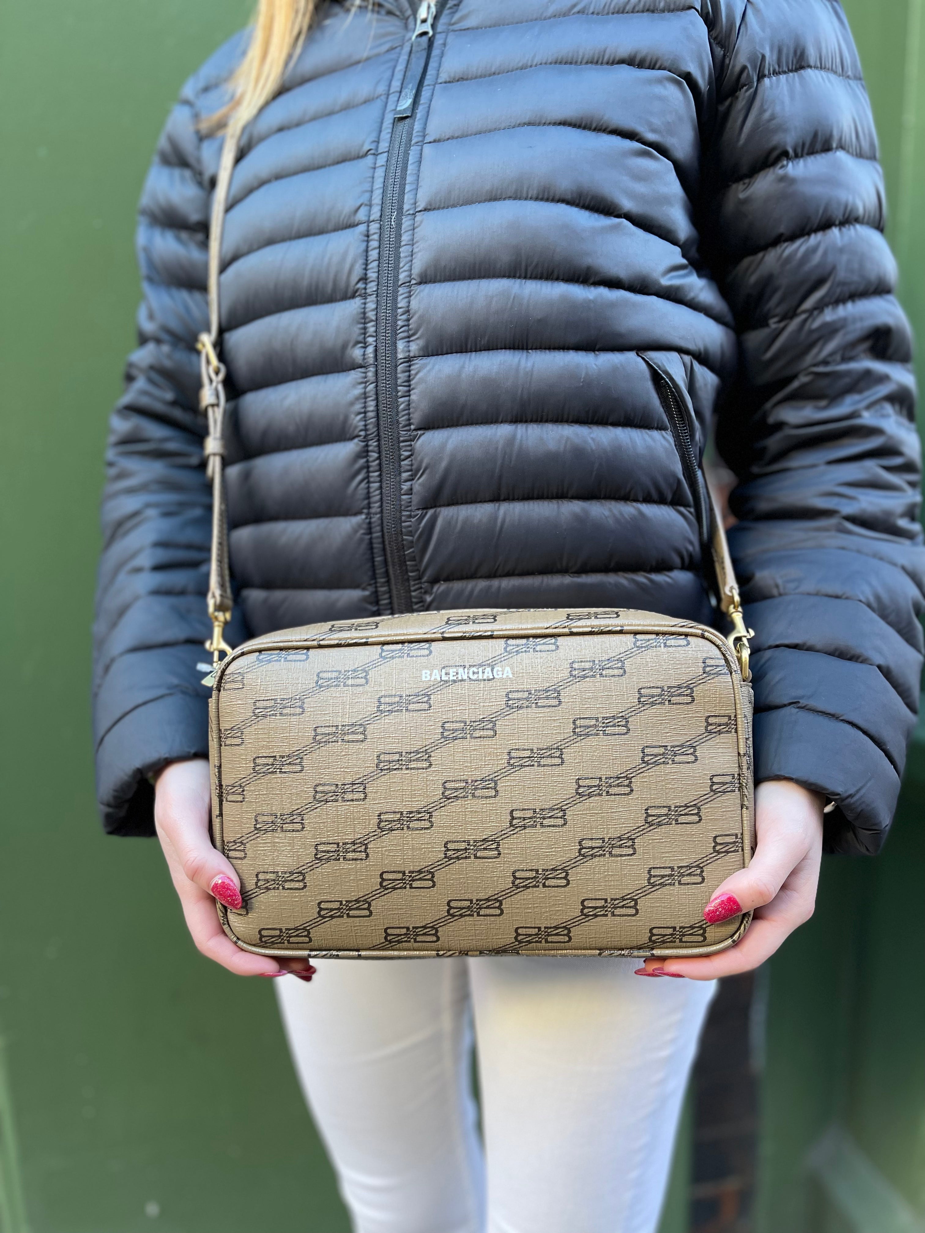 Balenciaga Monogram Logo Canvas Crossbody – Siopaella Designer Exchange