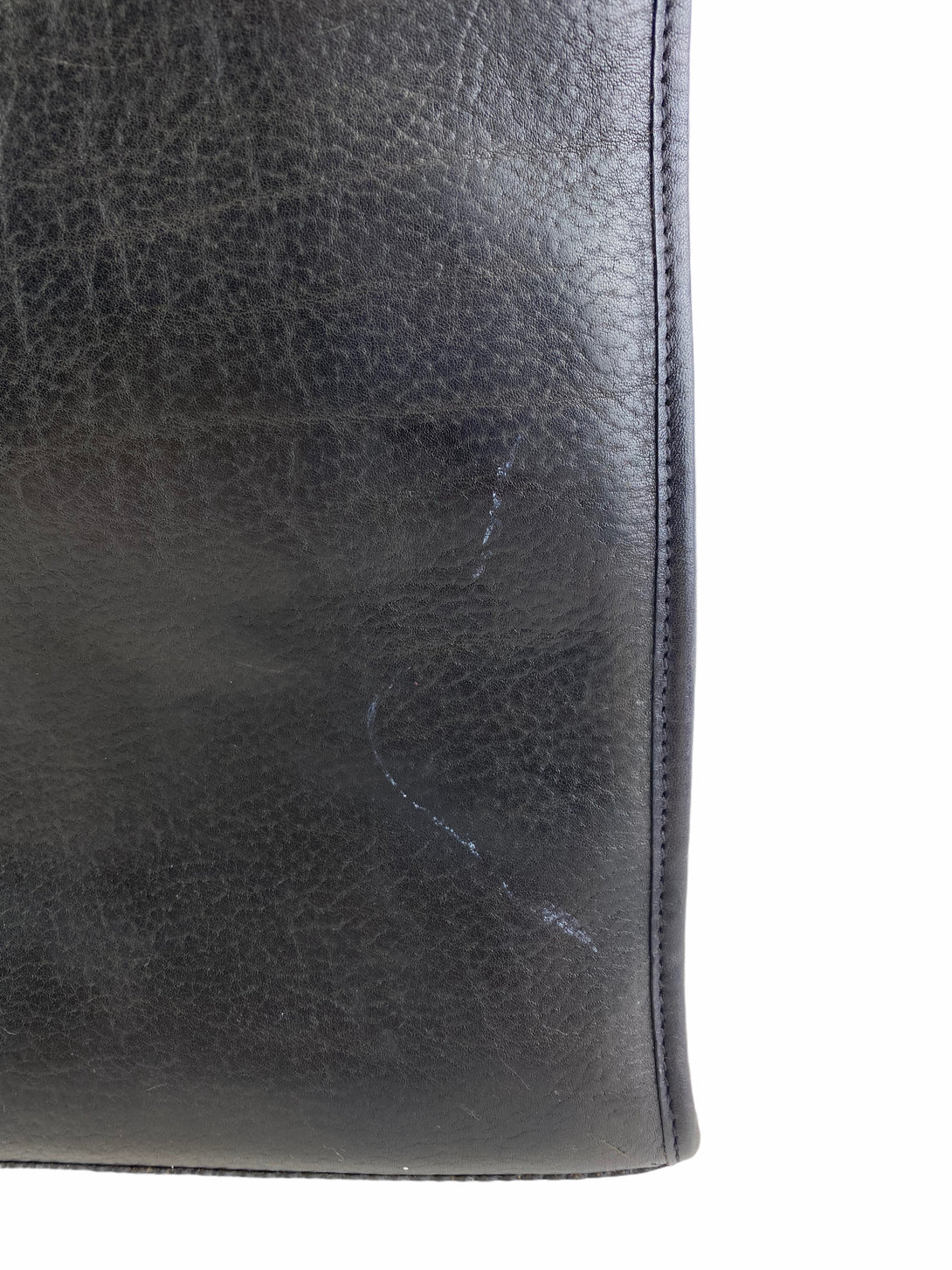 Chesneau Vintage Black Leather Tote Bag – Siopaella Designer Exchange