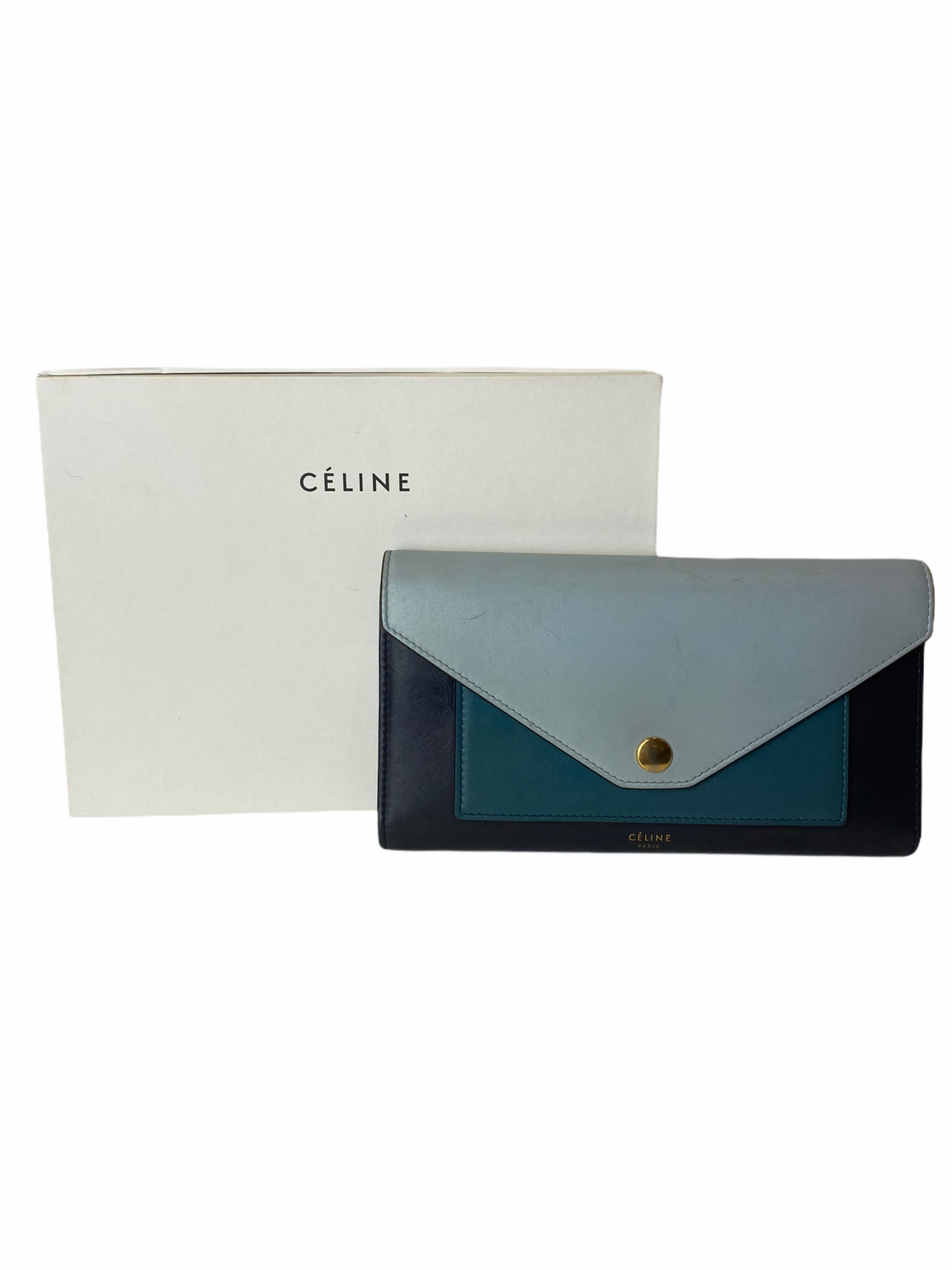 Céline Tricolor Leather Envelope Wallet - As seen on Instagram 21/02/2 ...