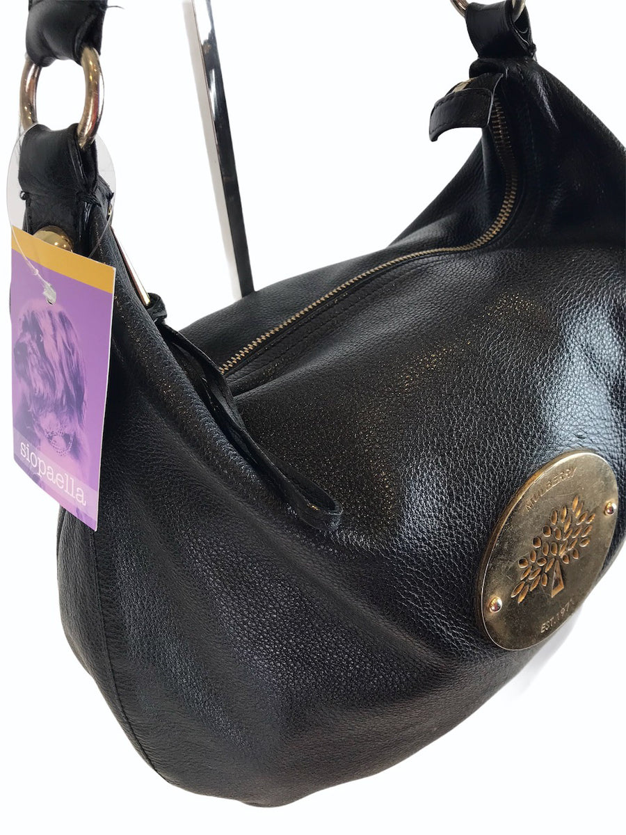 Mulberry Black Leather Mitzy Hobo - As Seen On Instagram 09/09/2020 ...